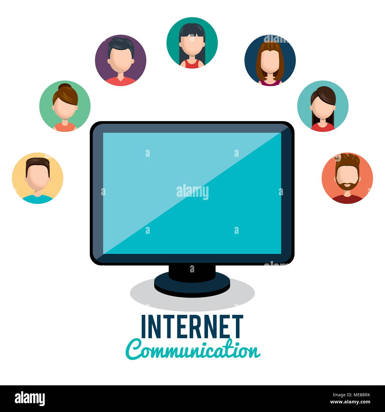computer and community internet connection Stock Vector Image & Art - Alamy