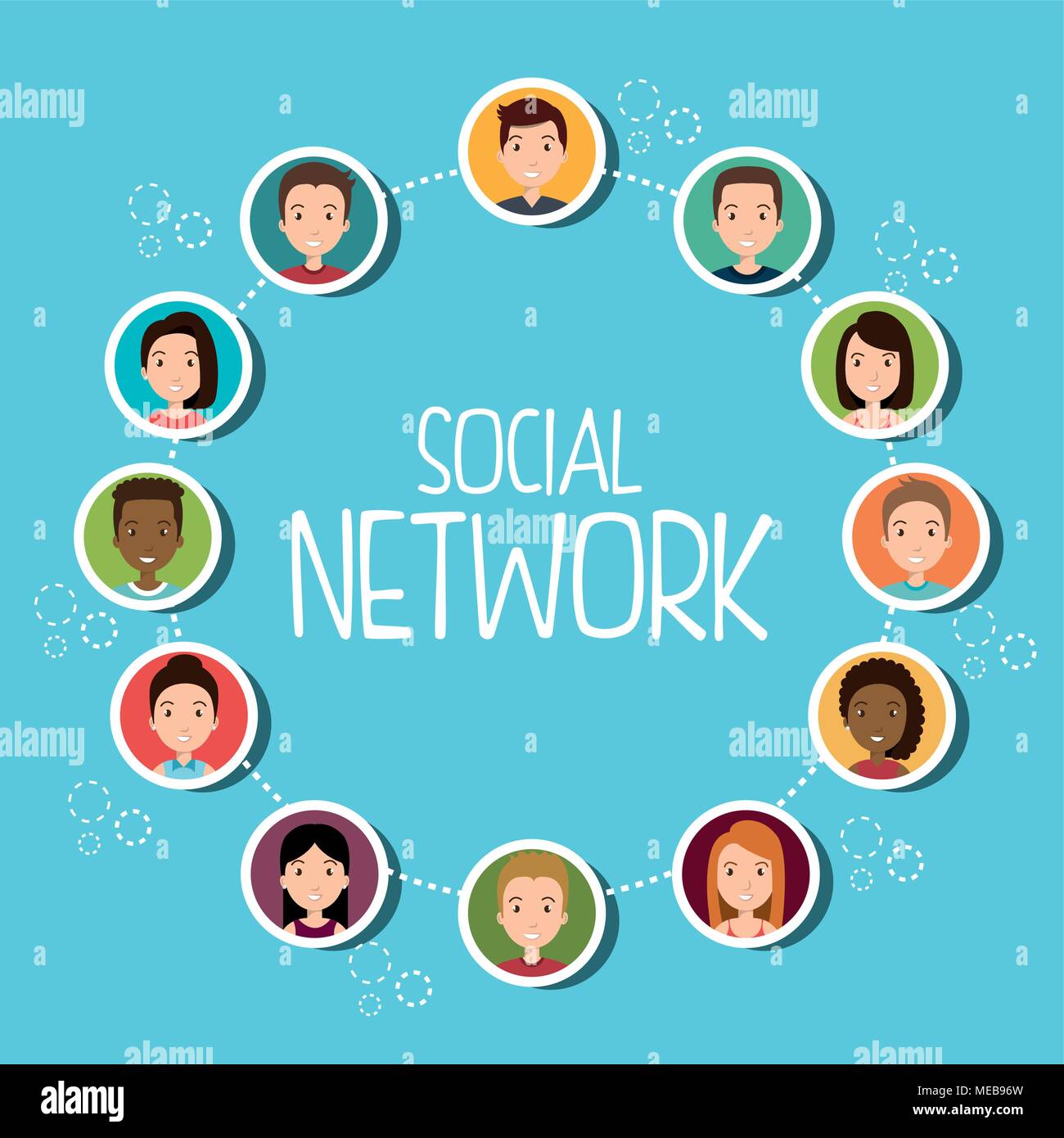 social network community people Stock Vector Image & Art - Alamy
