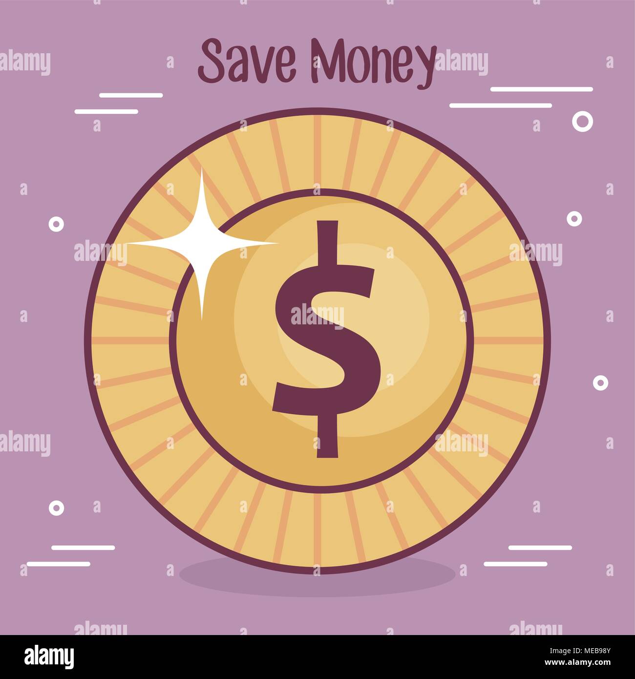 save money coin icon Stock Vector Image & Art - Alamy