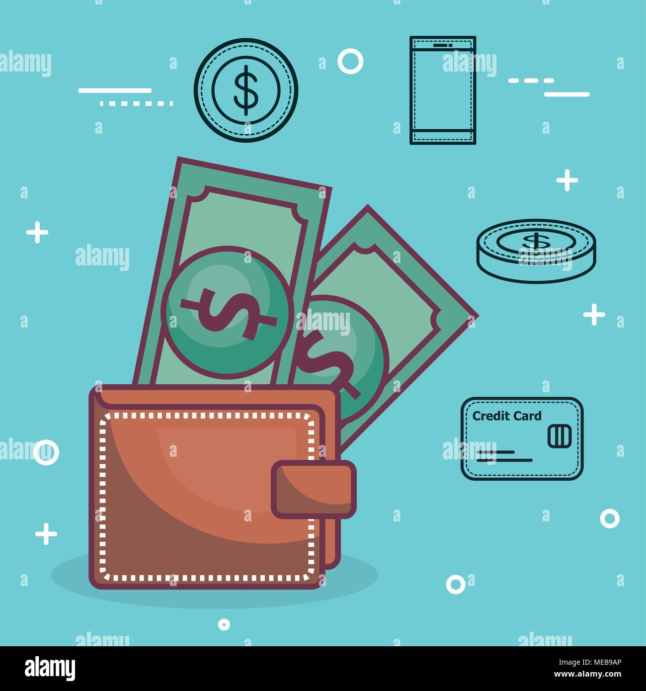 Save money advertisement Stock Vector Images - Alamy