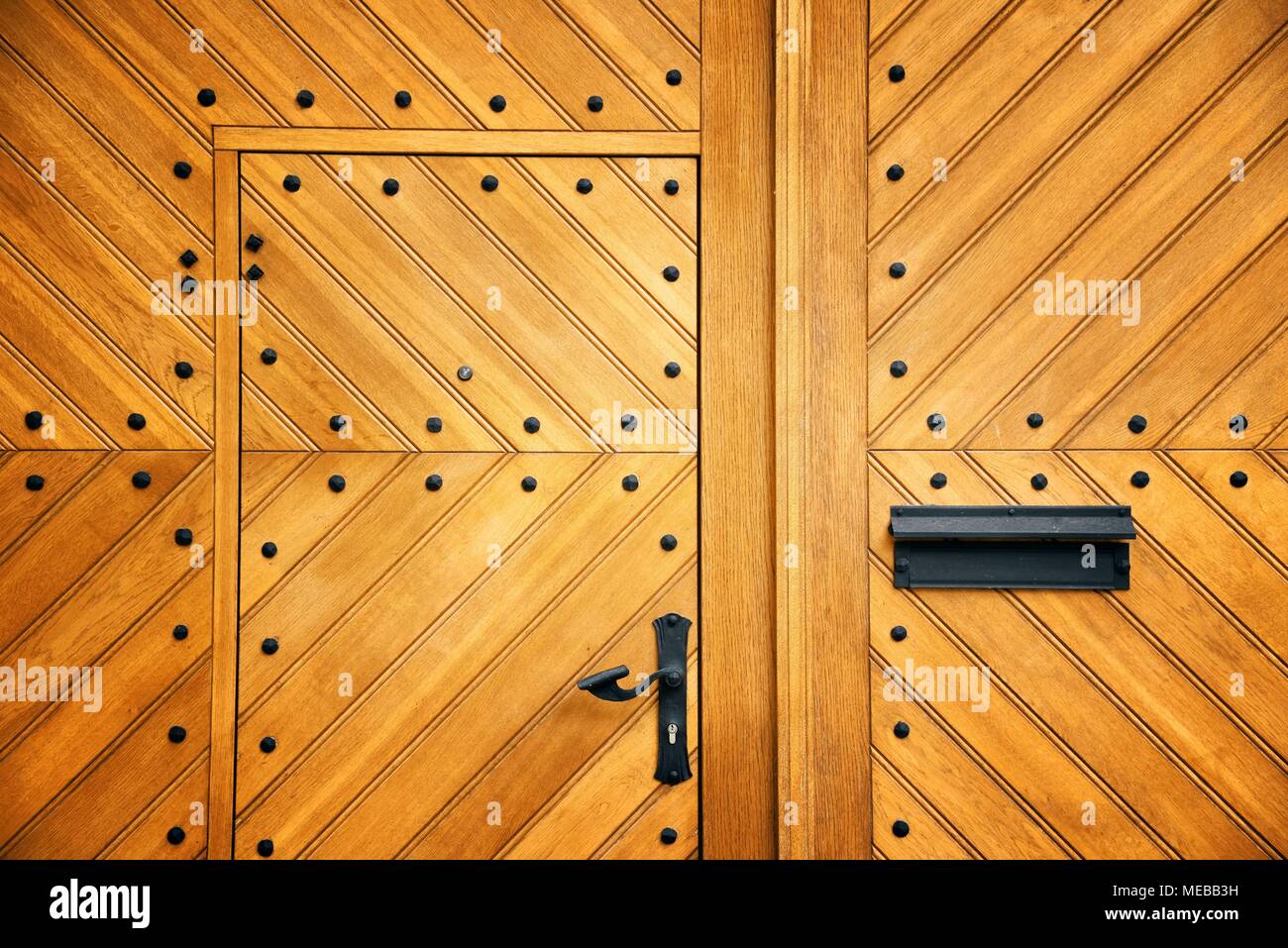 Wood door abstract patterns in Prague Czech Republic Stock Photo - Alamy