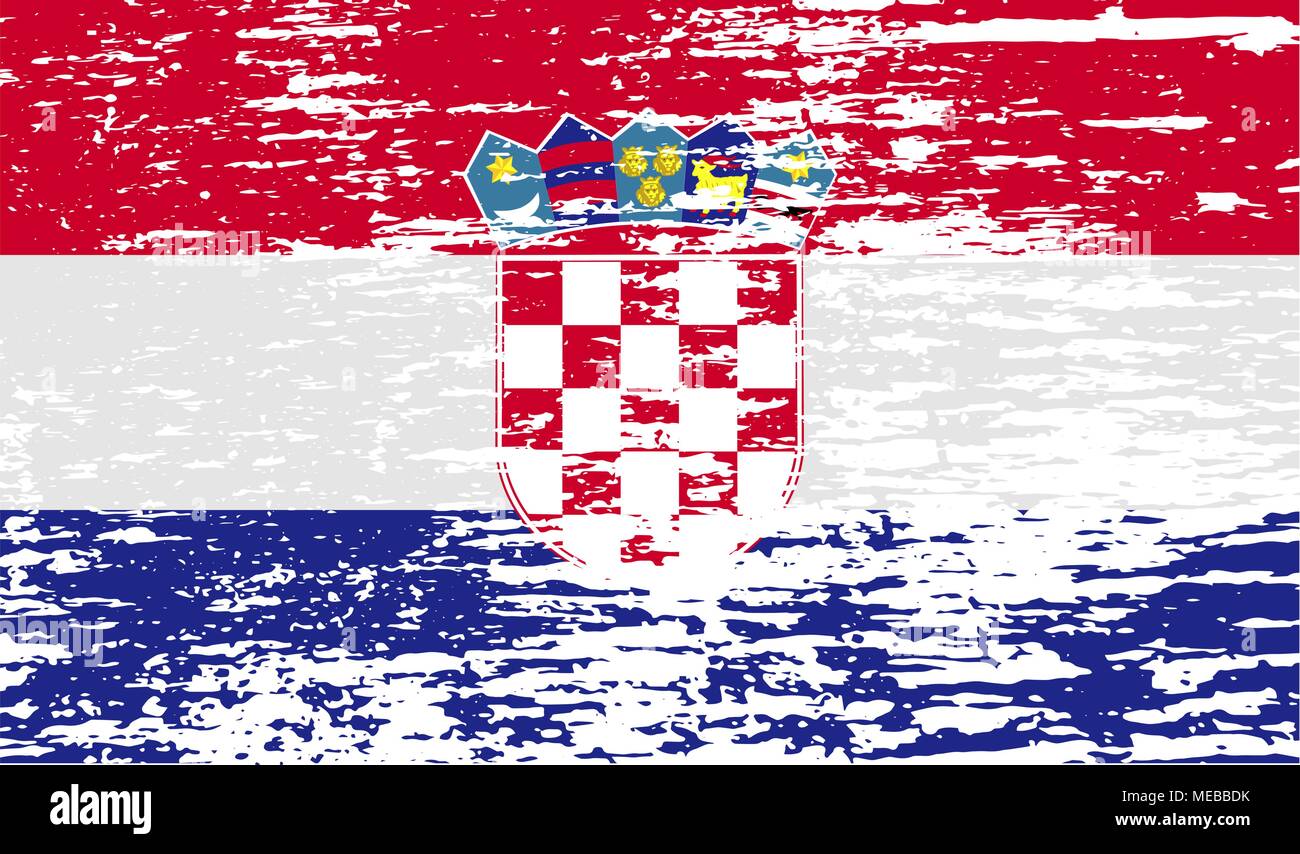 Old croatian flag Stock Vector Images - Alamy