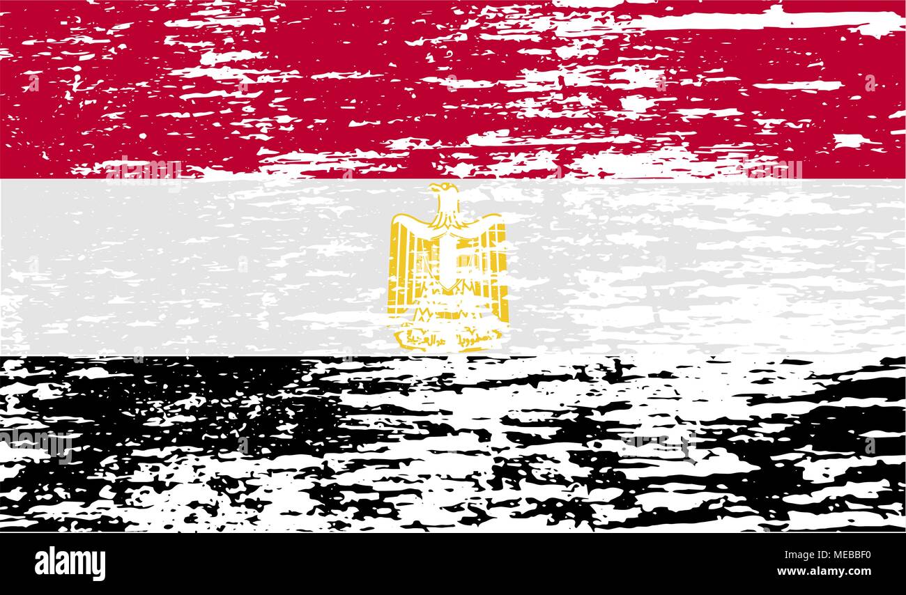 Old Egyptian Flag Stock Vector Images - Alamy