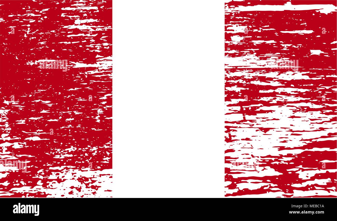 Flag of Peru with old texture. Vector illustration Stock Vector Image ...