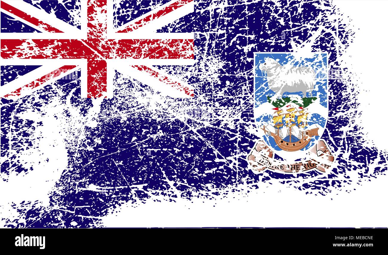 Official flag of the falkland islands Stock Vector Images - Alamy