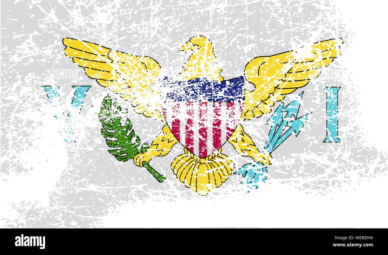 Official flag of the virgin islands Stock Vector Images - Alamy