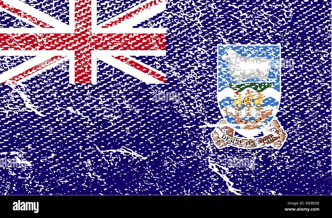 Official flag of the falkland islands Stock Vector Images - Alamy