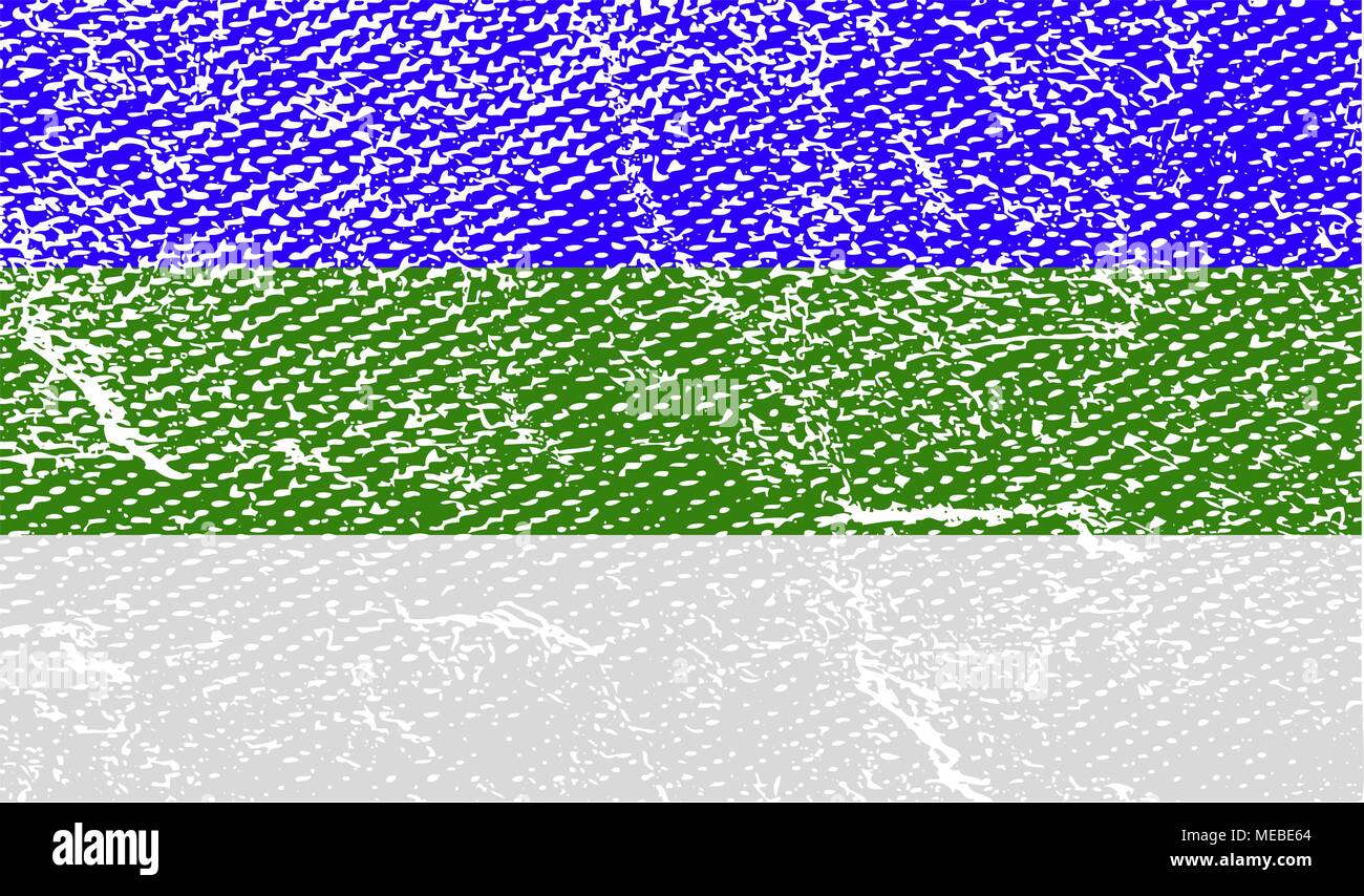 Flag of Komi with old texture. Vector illustration Stock Vector Image ...