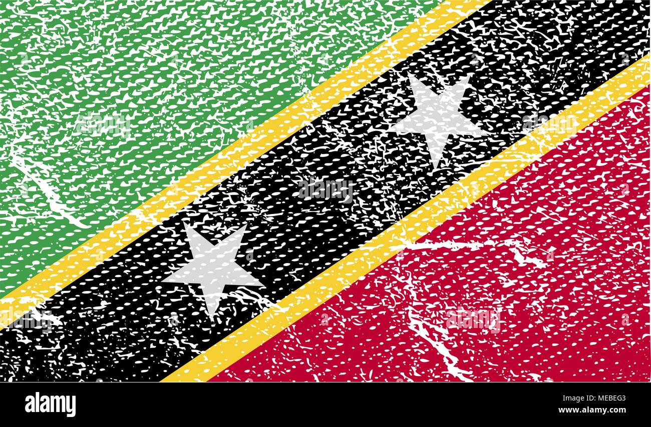 Flag of with old texture. Vector illustration Stock Vector Image & Art ...