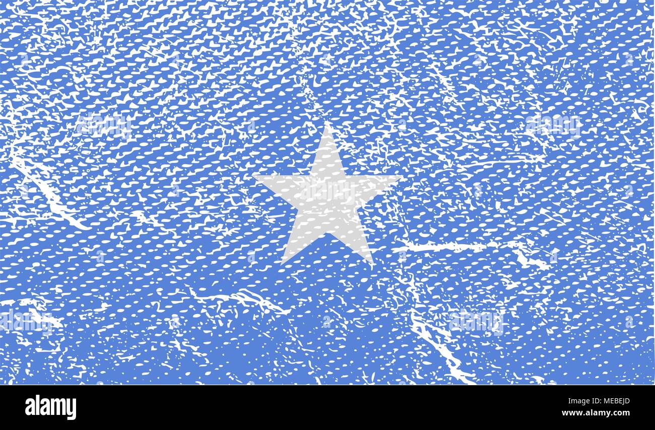 Flag of Somalia with old texture. Vector illustration Stock Vector ...