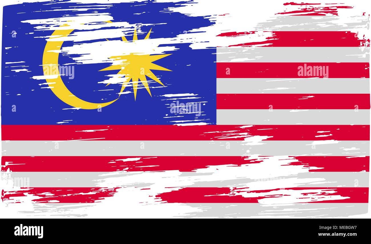 Old malaysian flag Stock Vector Images - Alamy