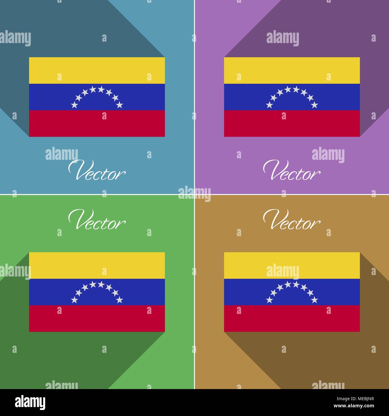 Venezuelan flags Stock Vector Images - Alamy