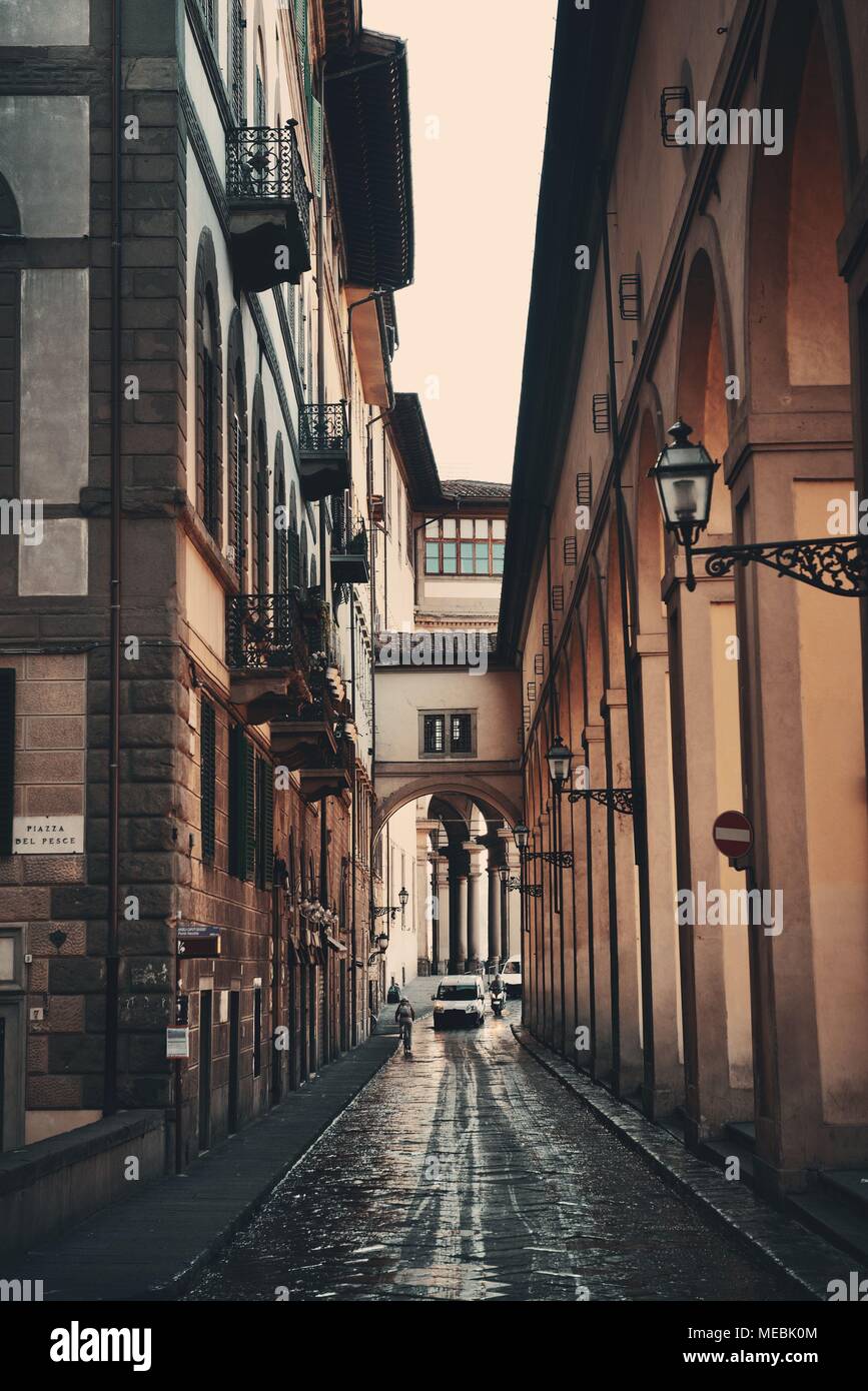 Street view in Florence, Italy Stock Photo - Alamy