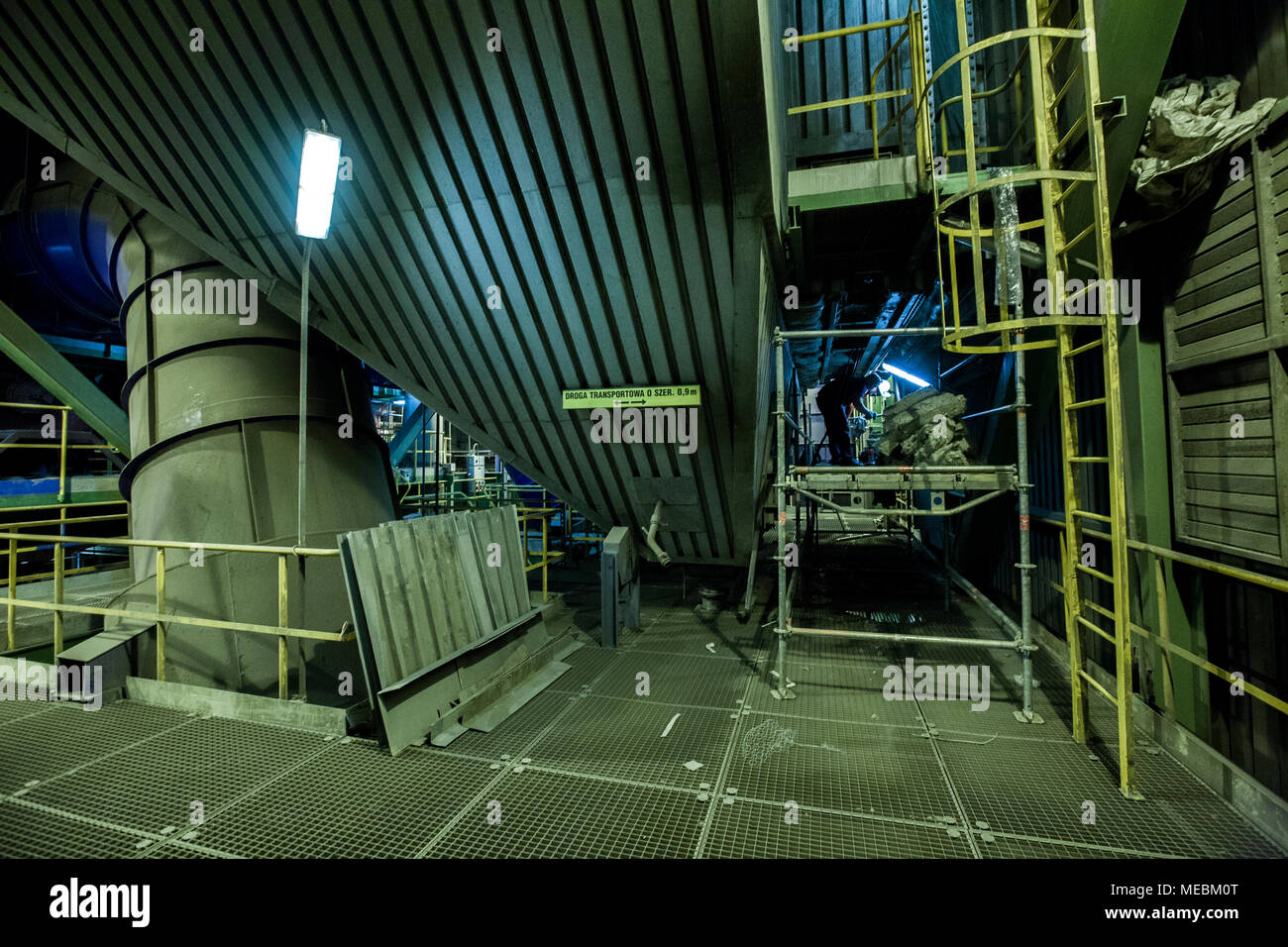 Interior of Power plant, East Europe Stock Photo - Alamy