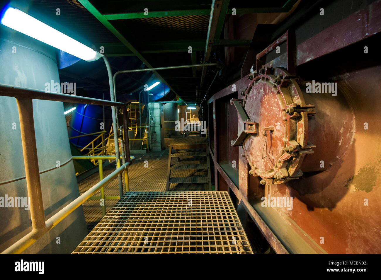 Interior of Power plant, East Europe Stock Photo - Alamy