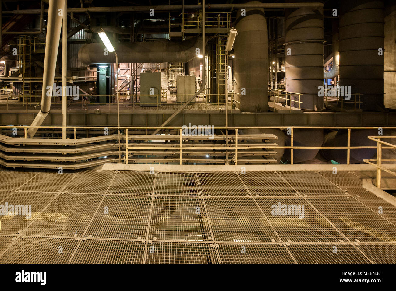 Interior of Power plant, East Europe Stock Photo - Alamy