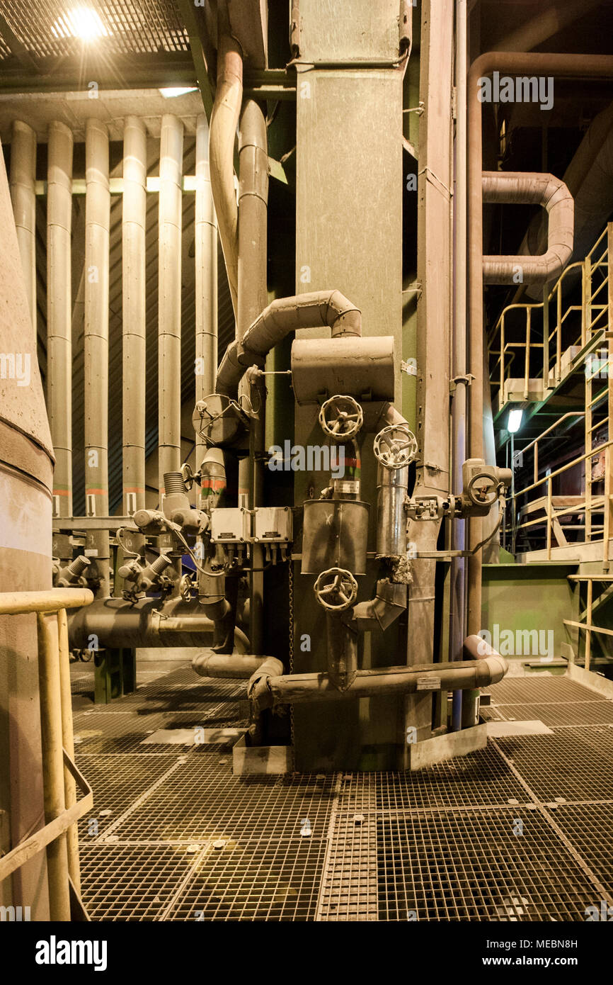 Interior of Power plant, East Europe Stock Photo - Alamy