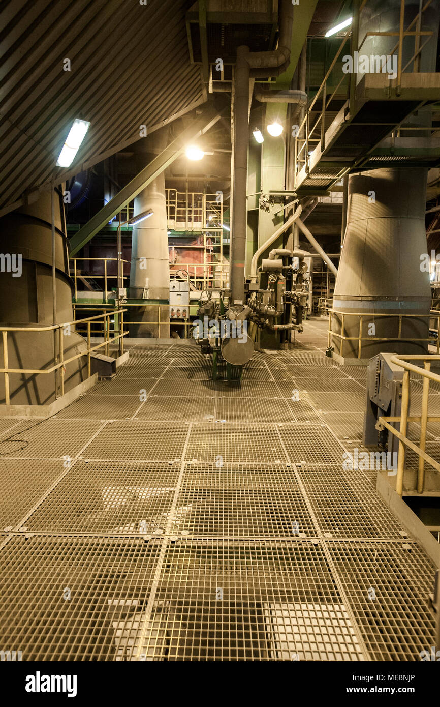 Interior of Power plant, East Europe Stock Photo - Alamy