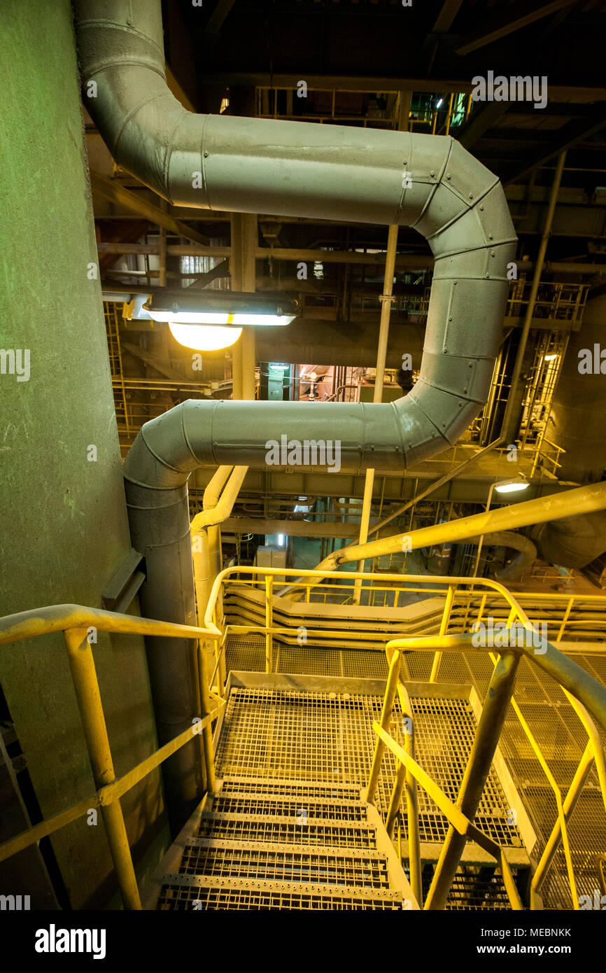 Interior of Power plant, East Europe Stock Photo - Alamy