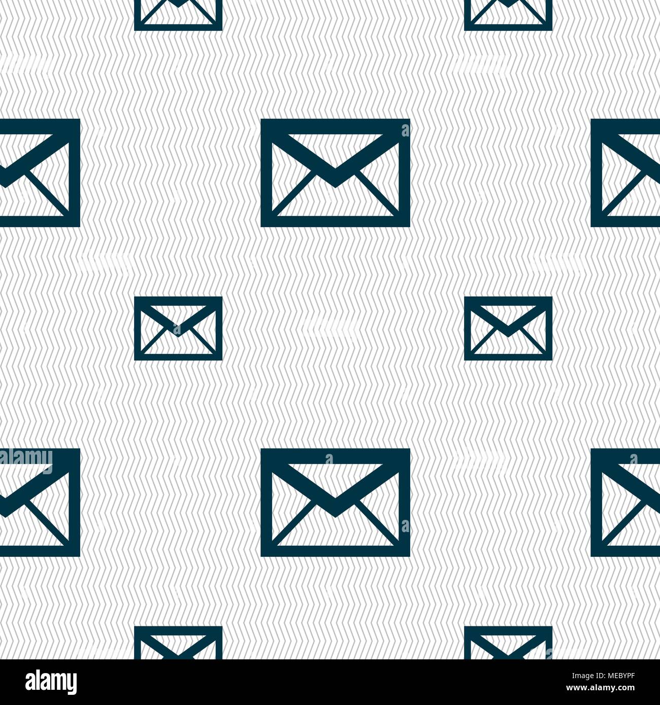 Mail icon. Envelope symbol. Message sign. navigation button. Seamless ...