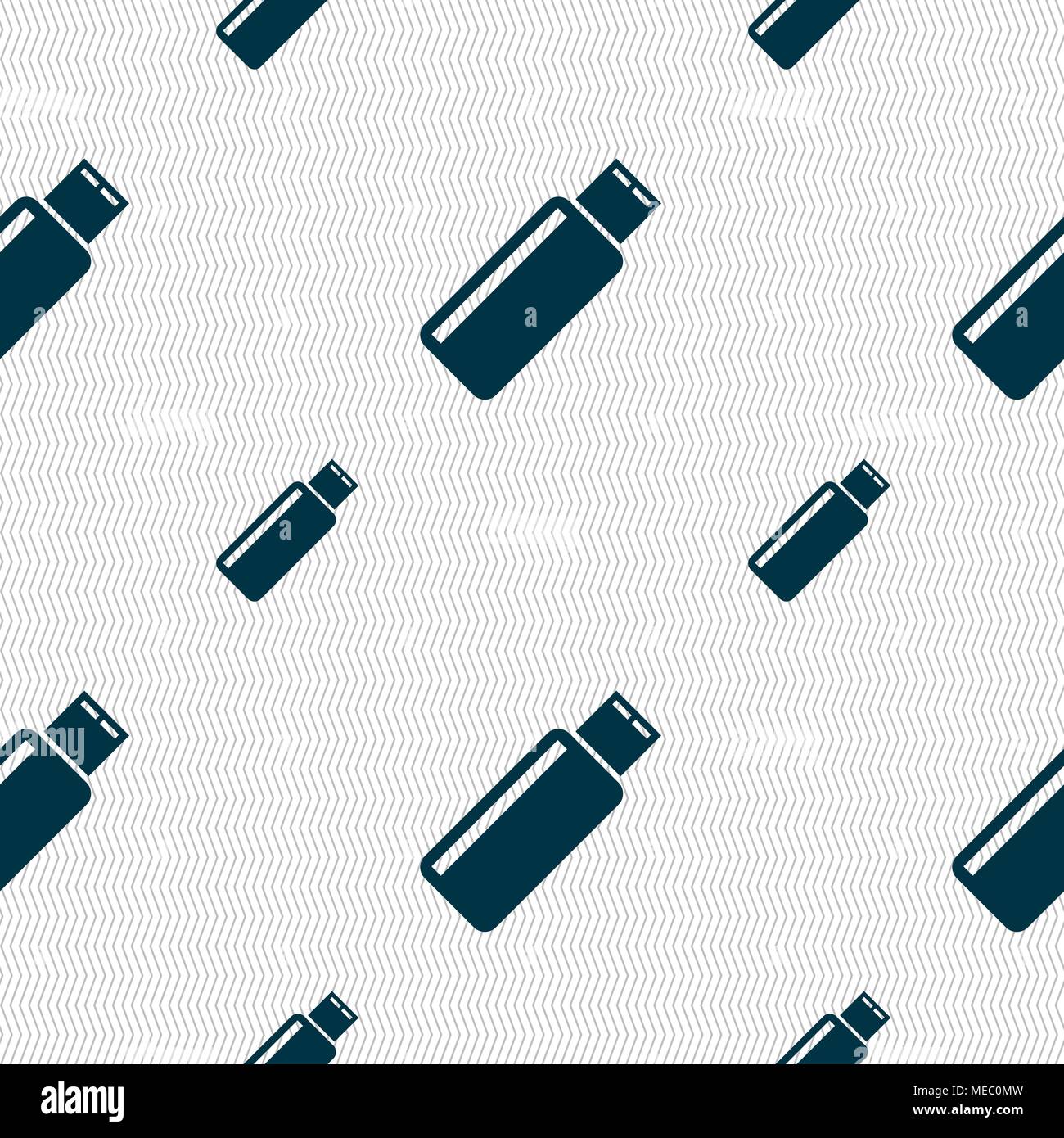 Usb sign icon. Usb flash drive stick symbol. Seamless pattern with ...