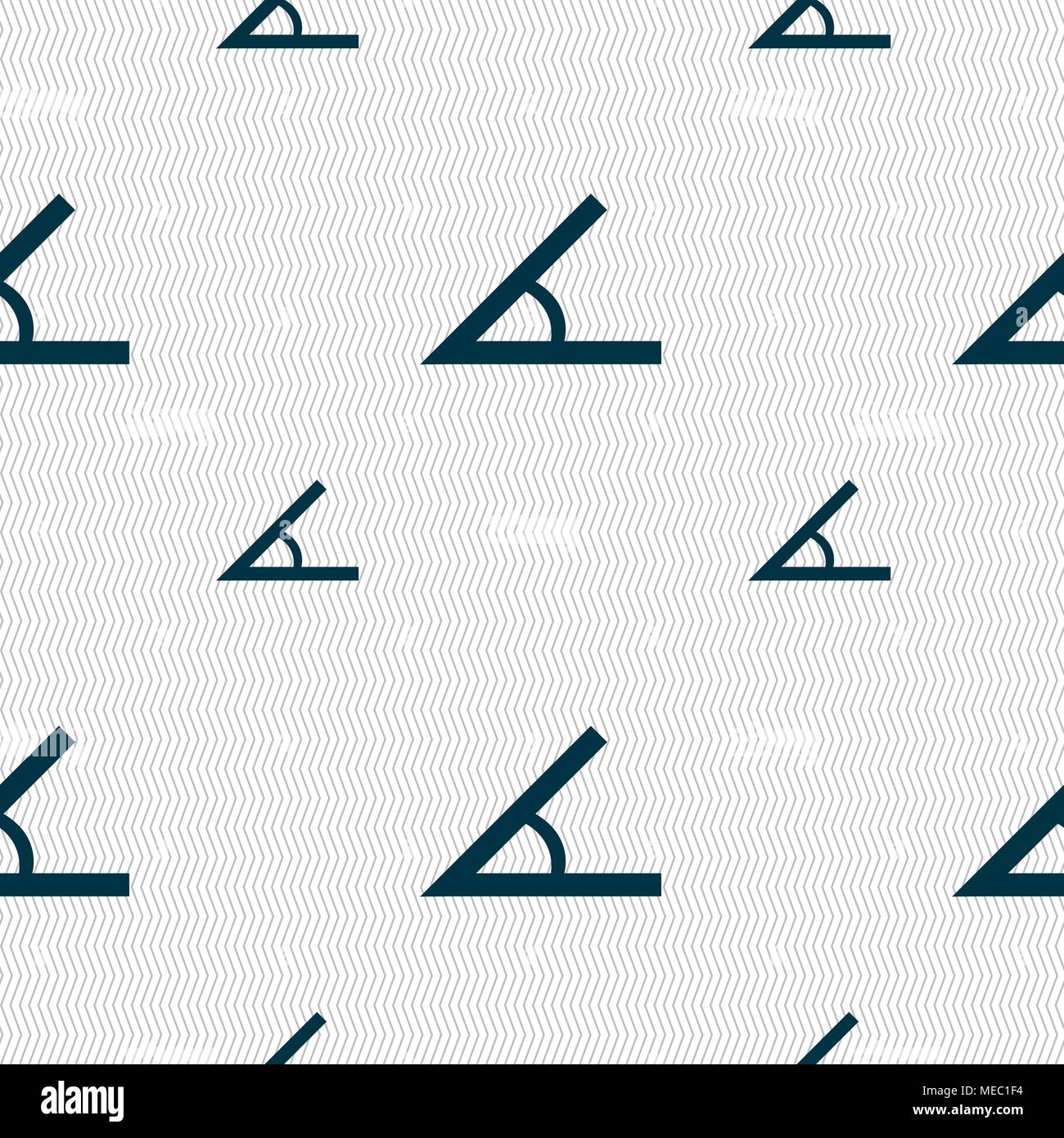Angle 45 degrees icon sign. Seamless pattern with geometric texture ...