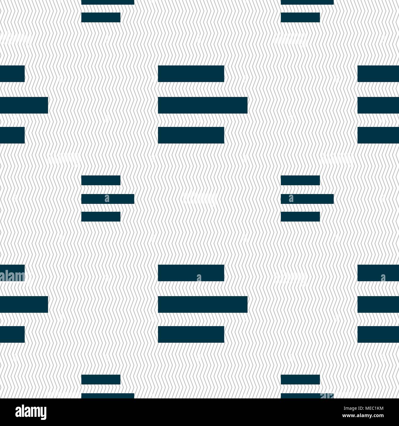 Left-aligned icon sign. Seamless pattern with geometric texture. Vector ...