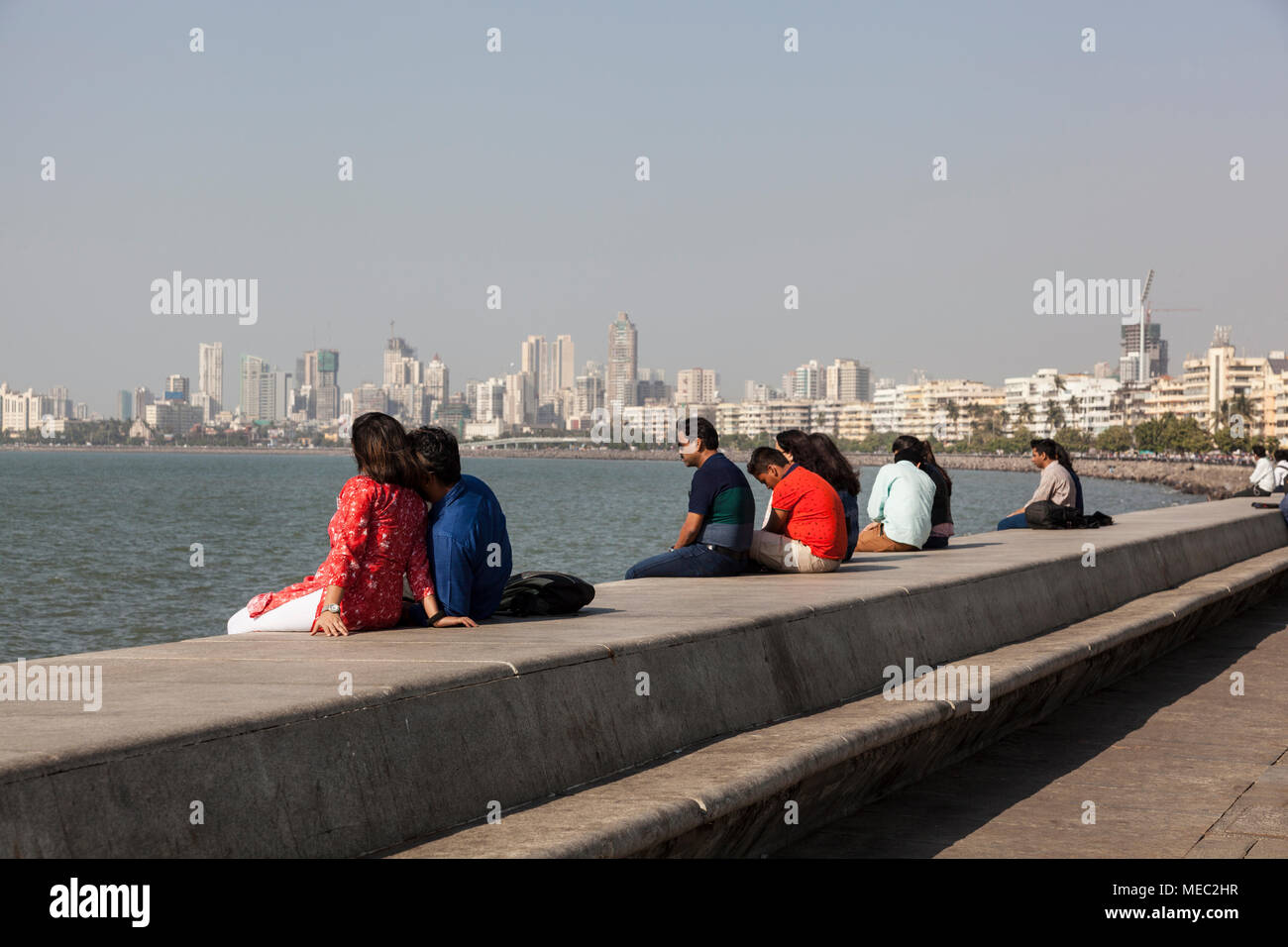 Marine Drive promenade, Mumbai, India Stock Photo - Alamy