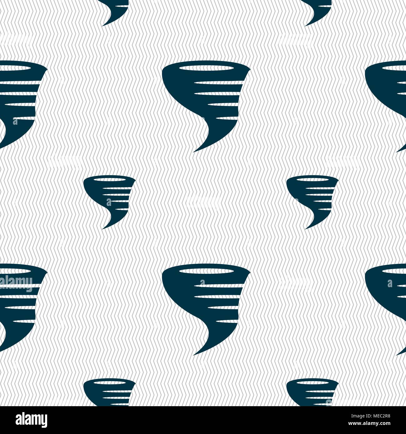 Tornado icon. Seamless pattern with geometric texture. Vector ...