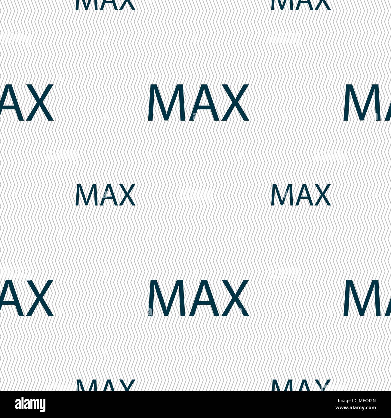 maximum sign icon. Seamless pattern with geometric texture. Vector ...
