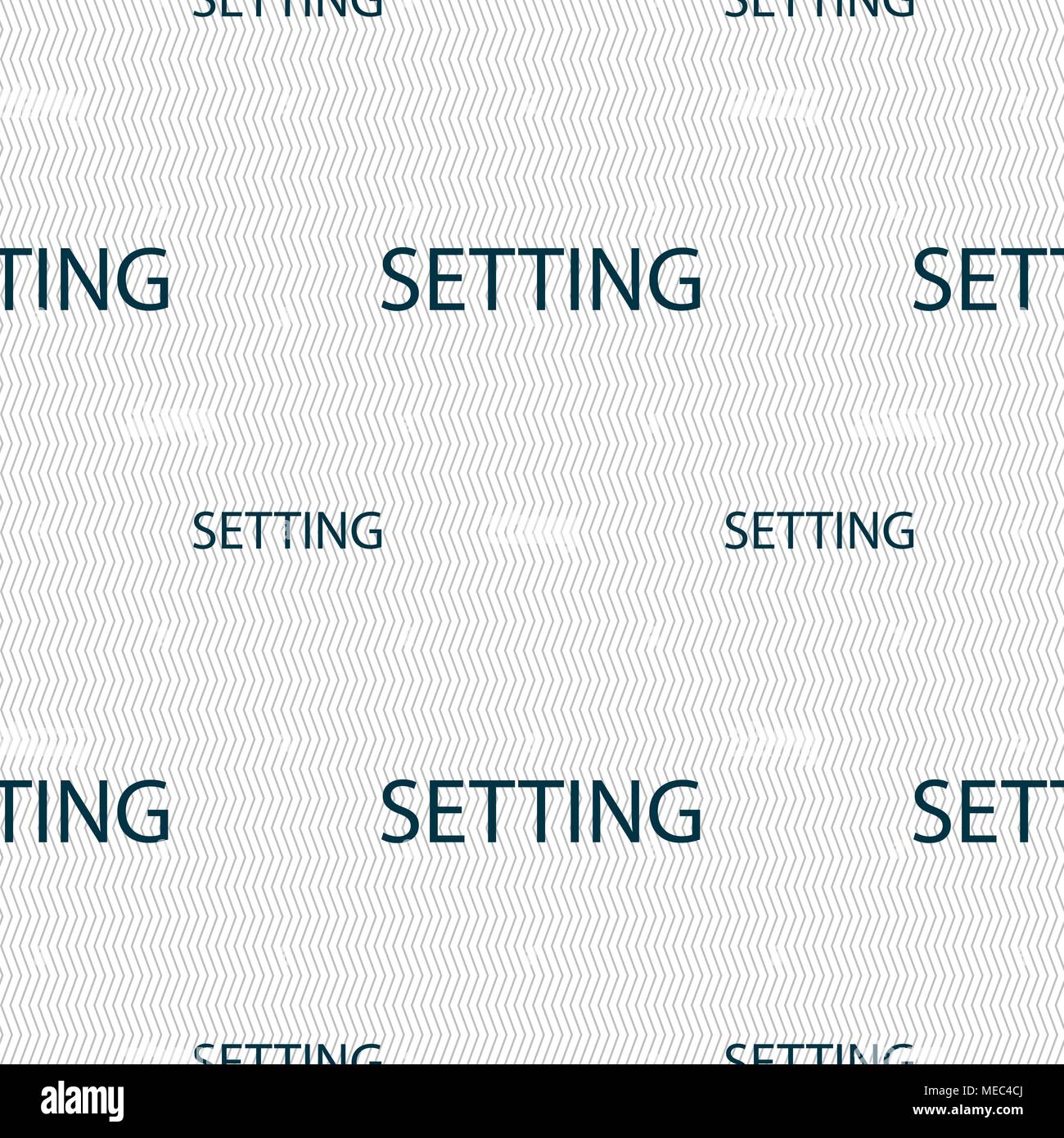 Cog settings sign icon. Cogwheel gear mechanism symbol. Seamless ...