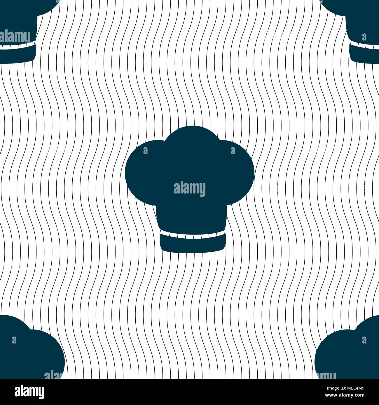 Chef hat sign icon. Cooking symbol. Cooks hat. Seamless pattern with ...