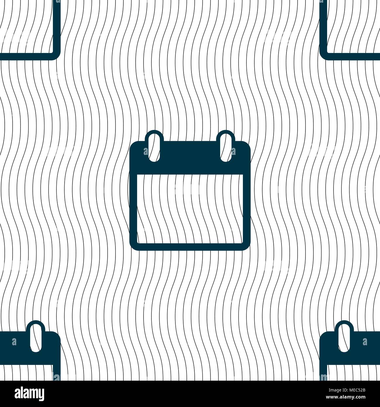 Calendar sign icon. days month symbol. Date button. Seamless pattern ...