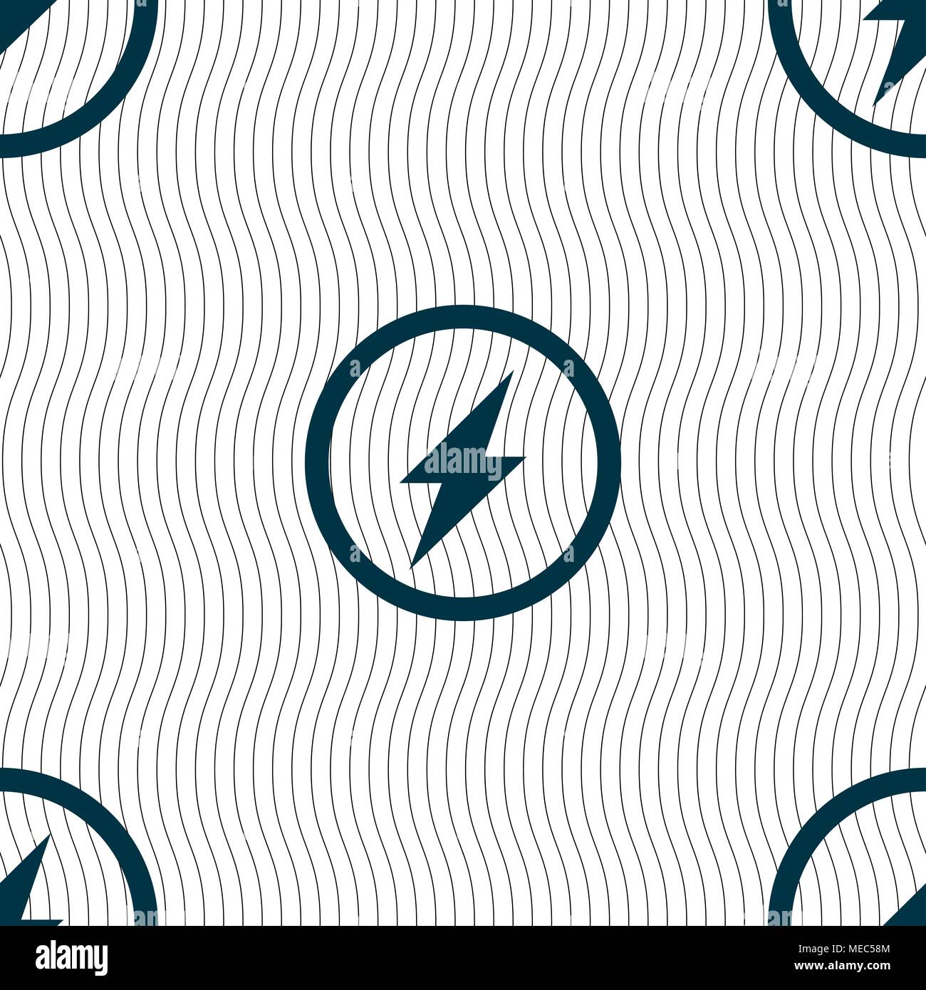 Photo flash sign icon. Lightning symbol. Seamless pattern with ...