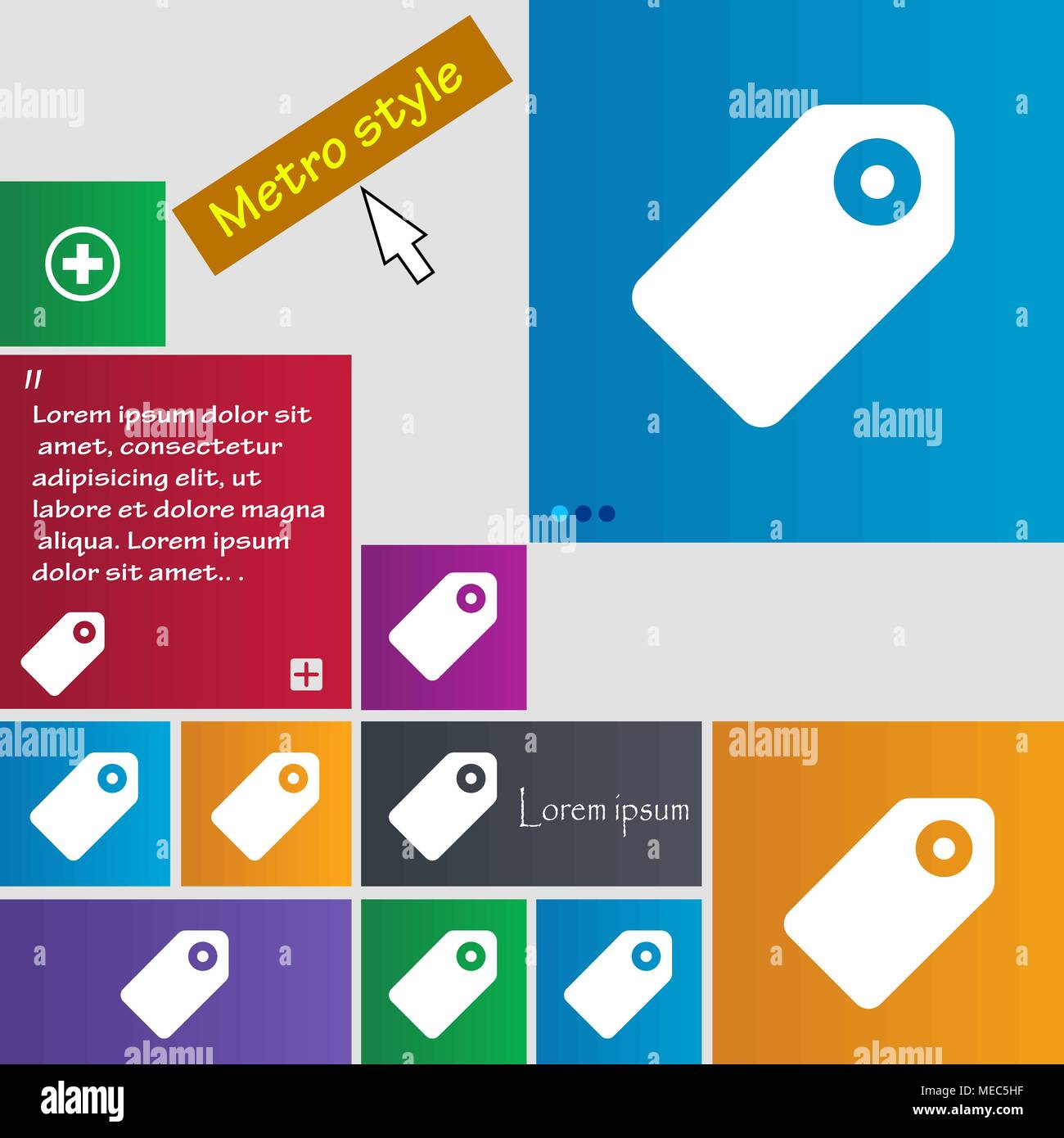 Special offer label icon sign. buttons. Modern interface website buttons with cursor pointer ...