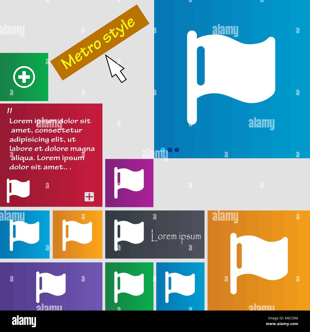 flag icon sign. buttons. Modern interface website buttons with cursor ...