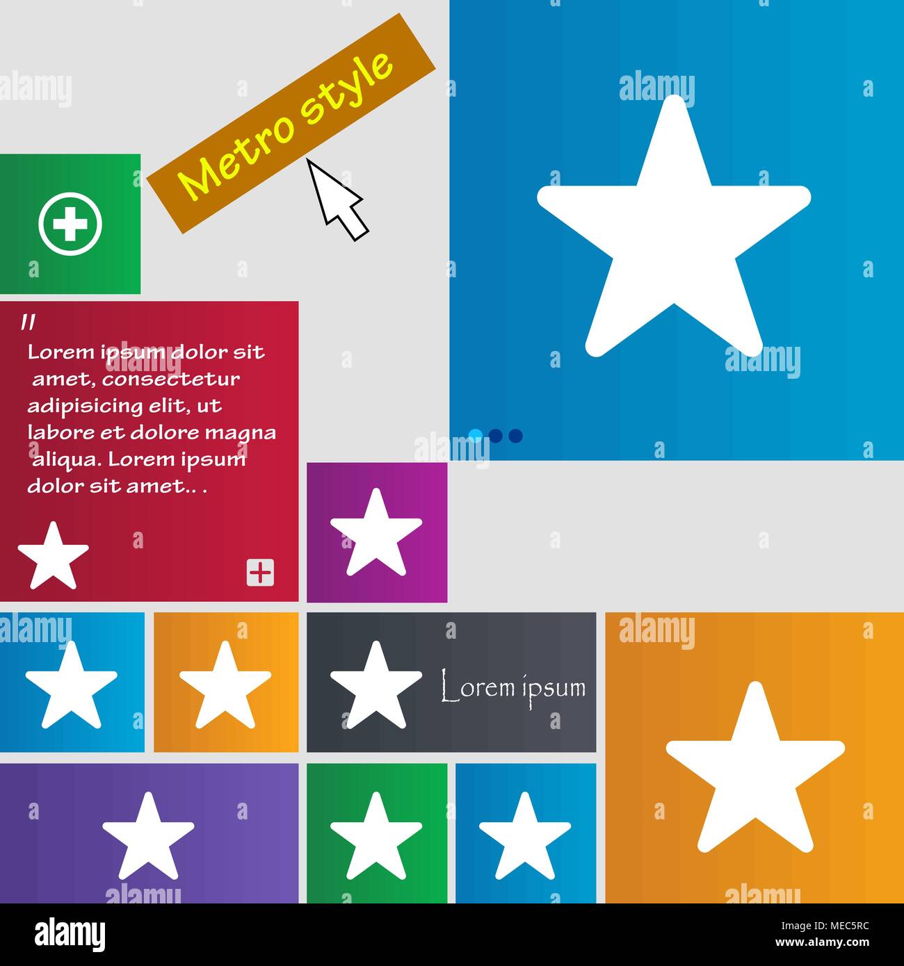 Favorite Star icon sign. buttons. Modern interface website buttons with ...