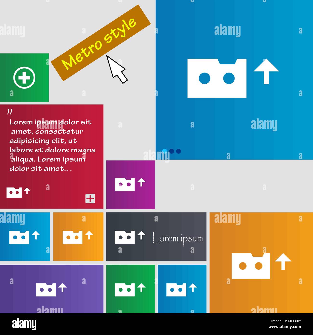 audio cassette icon sign. buttons. Modern interface website buttons with cursor pointer. Vector ...