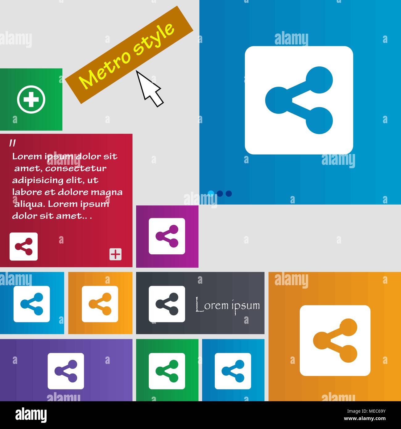 Share icon sign. buttons. Modern interface website buttons with cursor ...