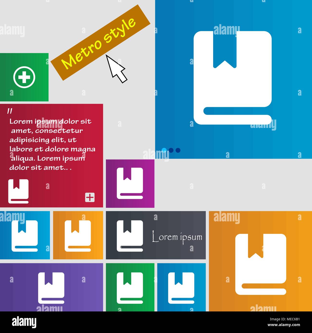 bookmark icon sign. buttons. Modern interface website buttons with cursor pointer. Vector ...