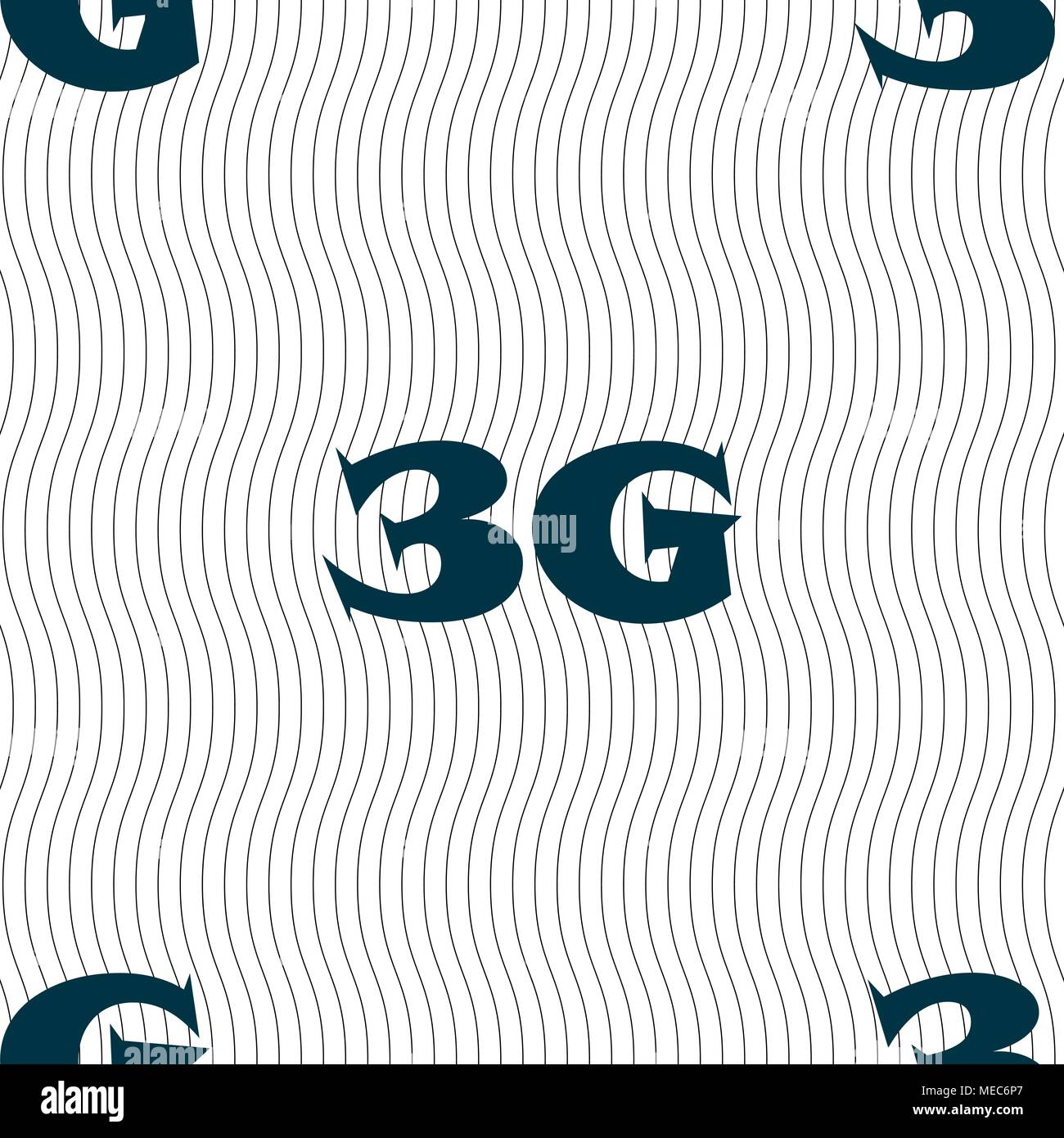 3G sign icon. Mobile telecommunications technology symbol. Seamless ...