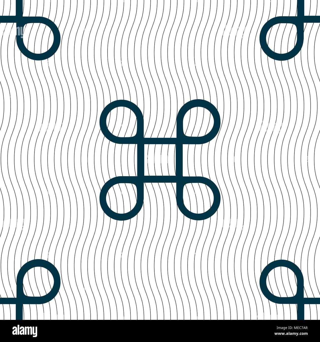 Keyboard Maestro icon. Seamless pattern with geometric texture. Vector ...