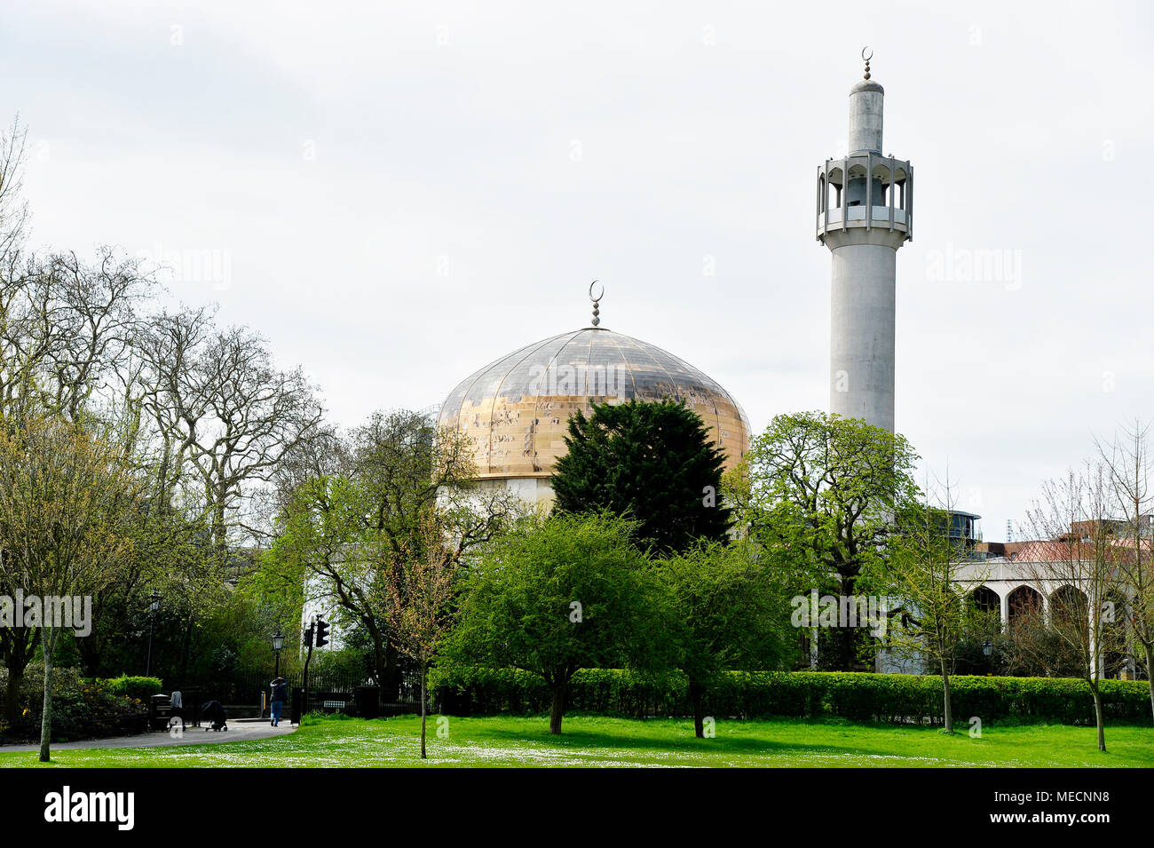 London Central Mosque seen from Regent's Park - London - England Stock ...