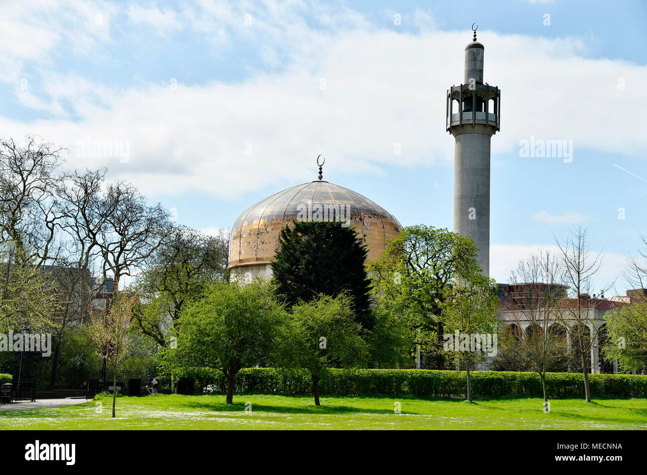 London Central Mosque seen from Regent's Park - London - England Stock ...