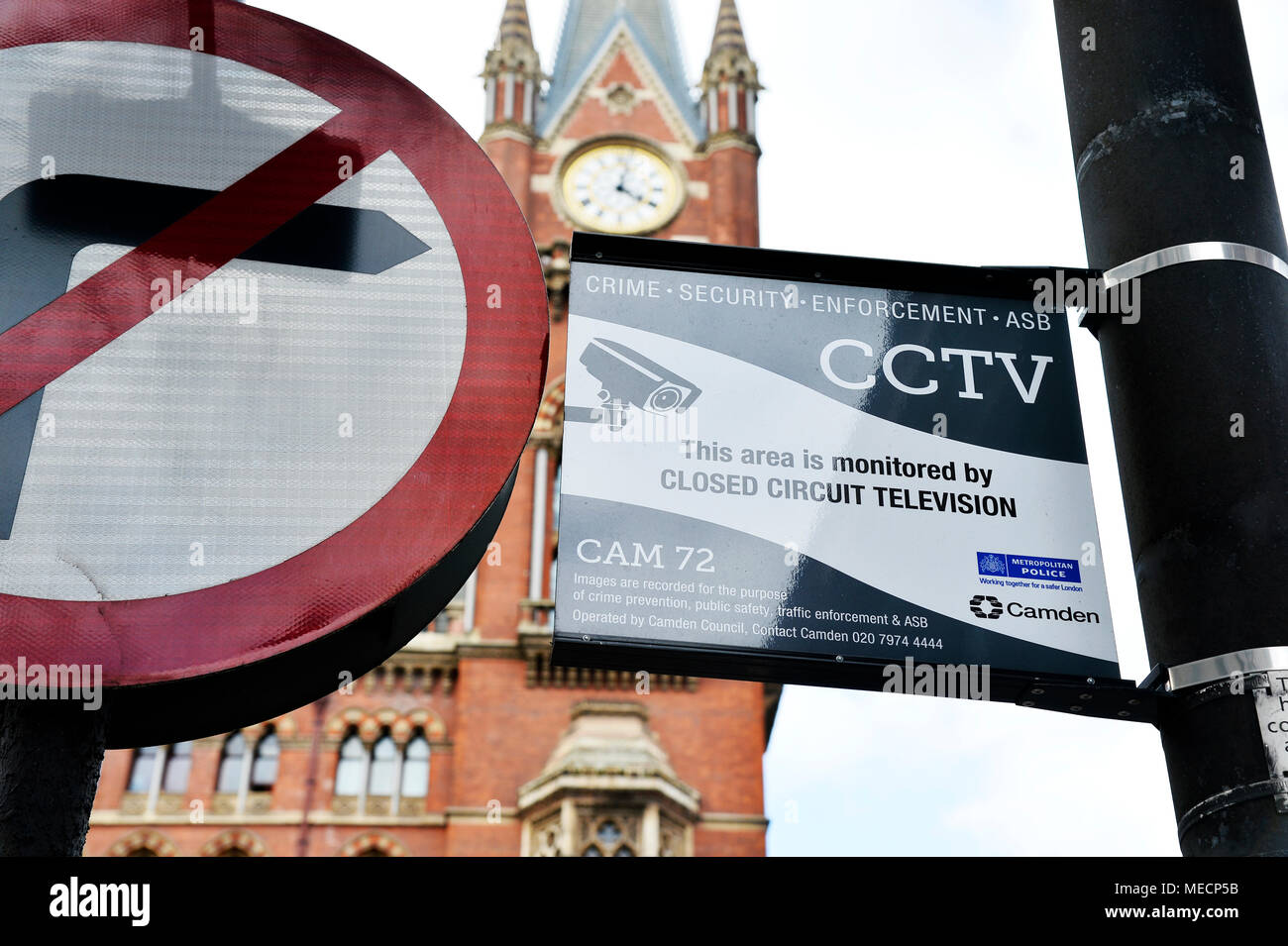 CCTV in Euston Street - London - England Stock Photo - Alamy