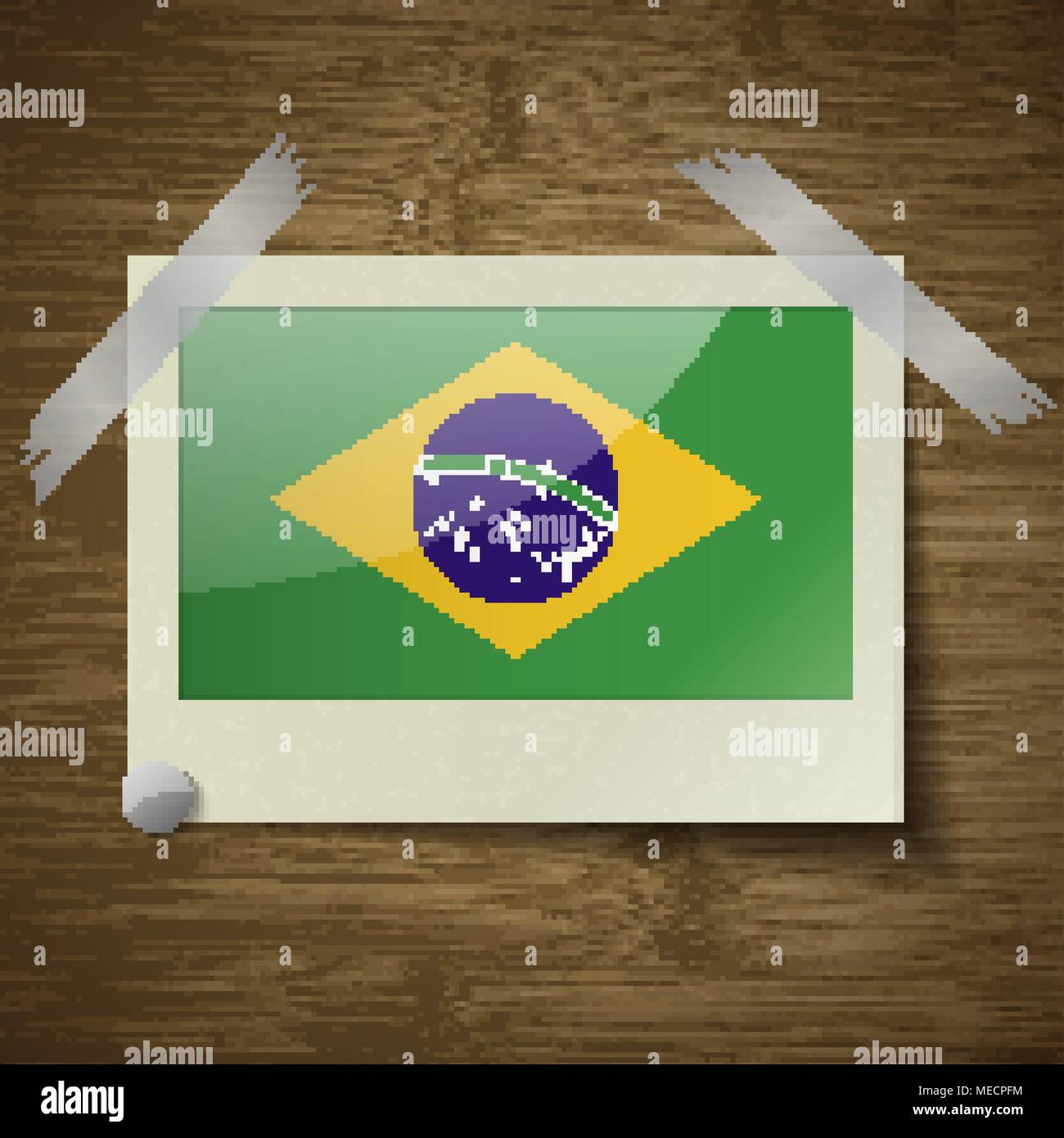 Flags brazil frame on hi-res stock photography and images - Alamy