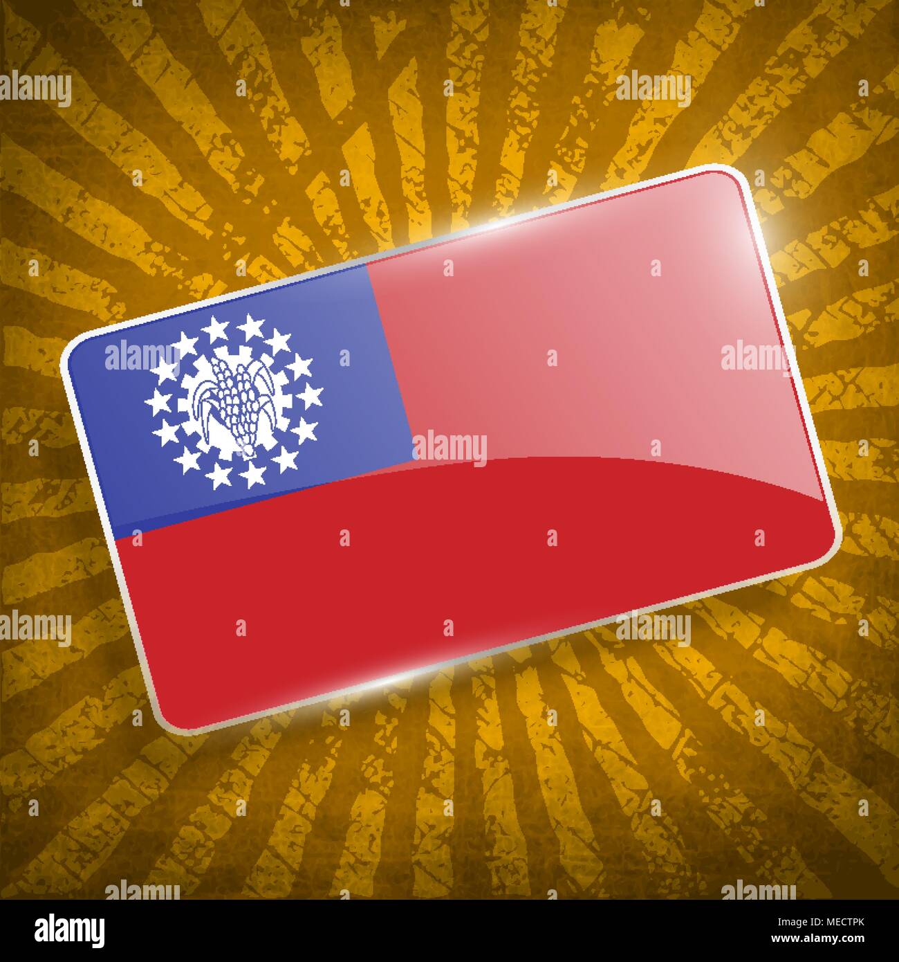 Myanma flag Stock Vector Images - Alamy