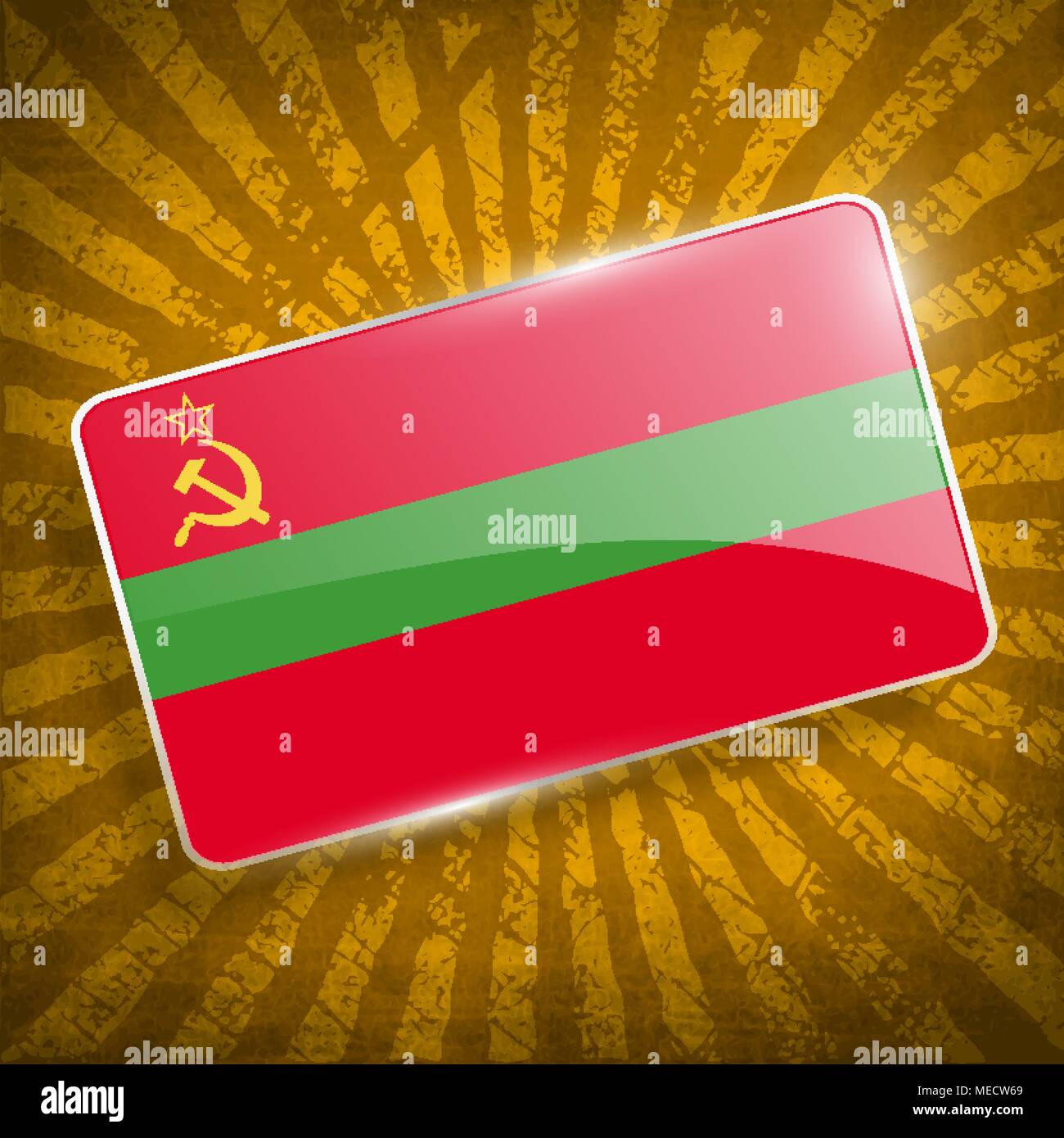 Flag of Transnistria with old texture. Vector illustration Stock Vector ...