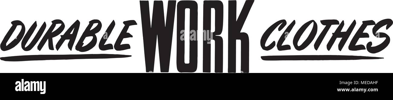 Work work clothes Stock Vector Images - Alamy