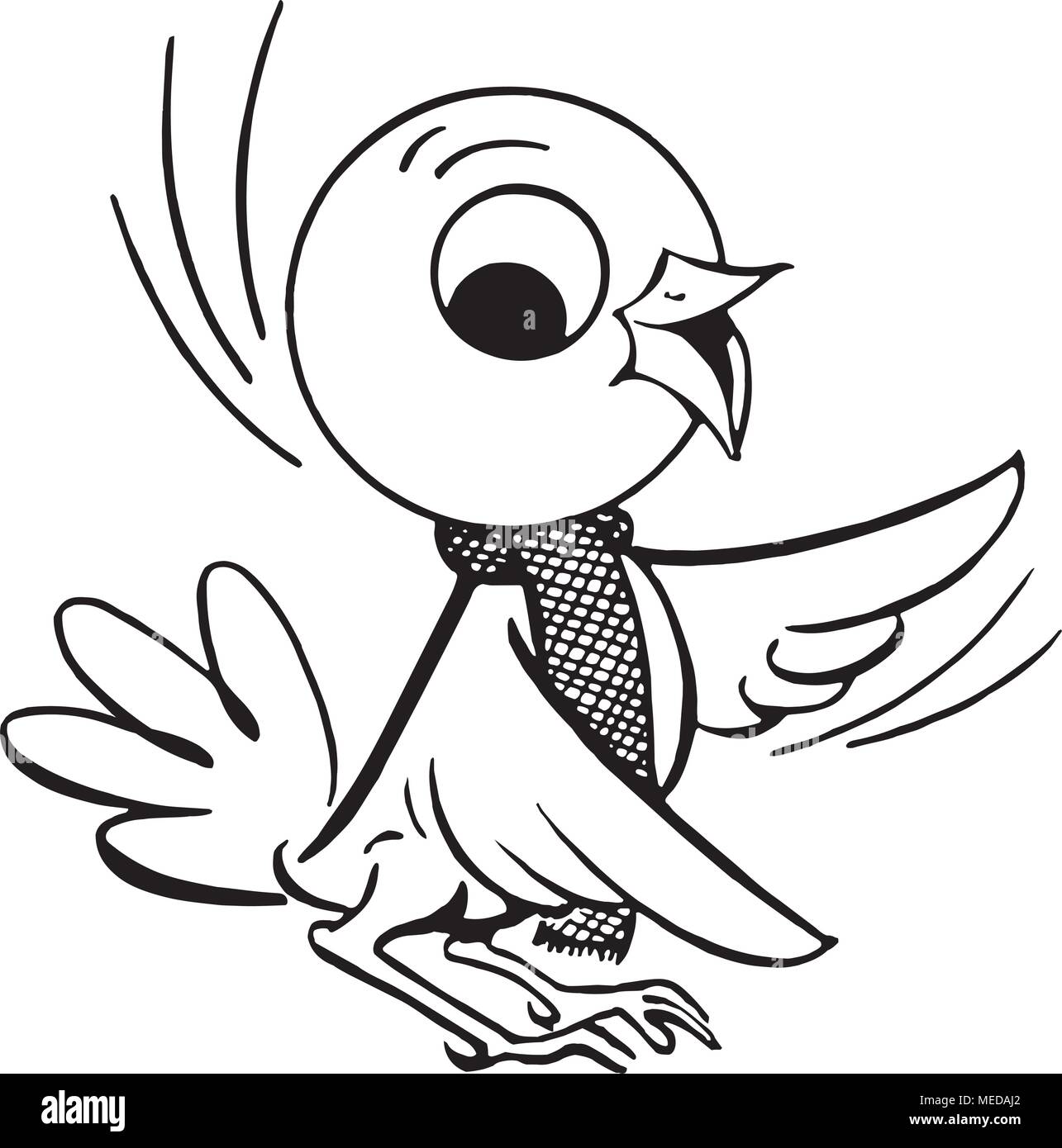 Early Bird - Retro Clipart Illustration Stock Vector Image & Art - Alamy